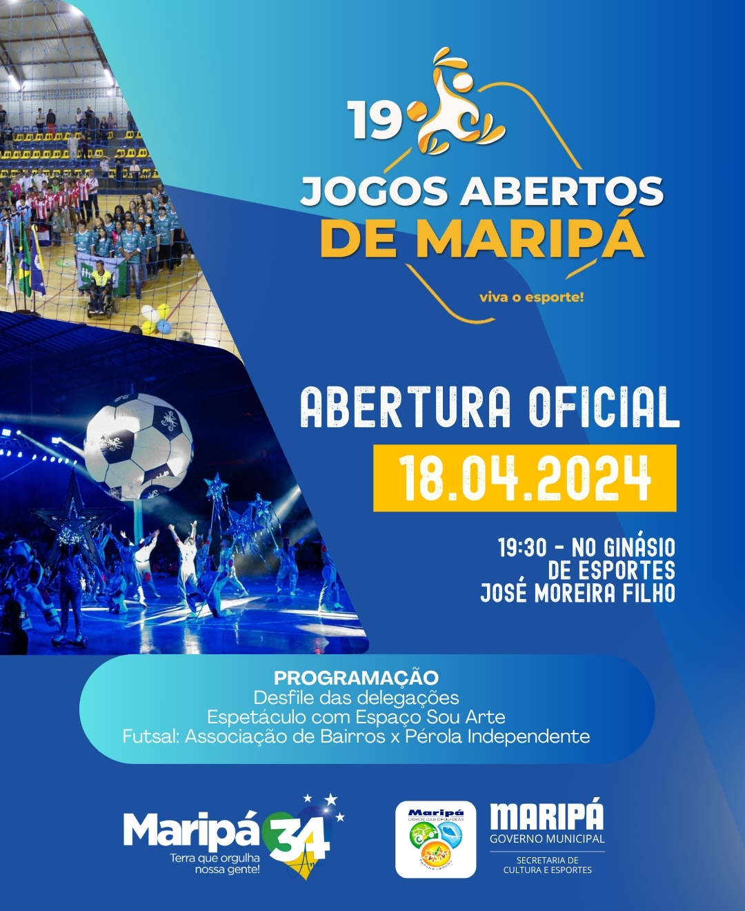 Abertura dos Jogos Abertos de Maripá terá espetáculo com Espaço Sou ...